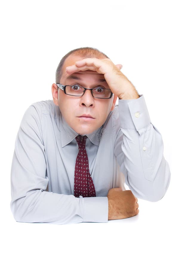 Businessman Looking for Something Stock Photo - Image of watch ...