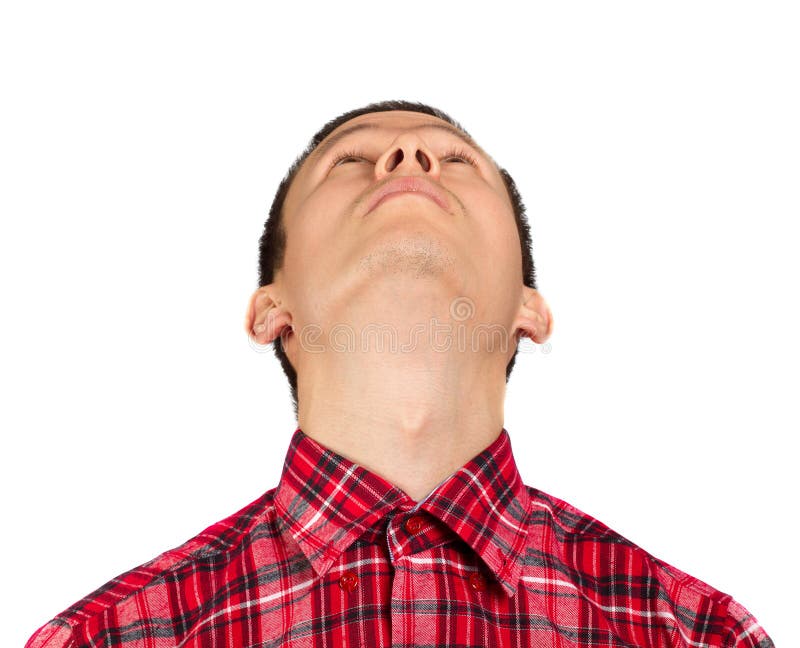 Businessman Looking Upwards Stock Image - Image of concept, casual ...