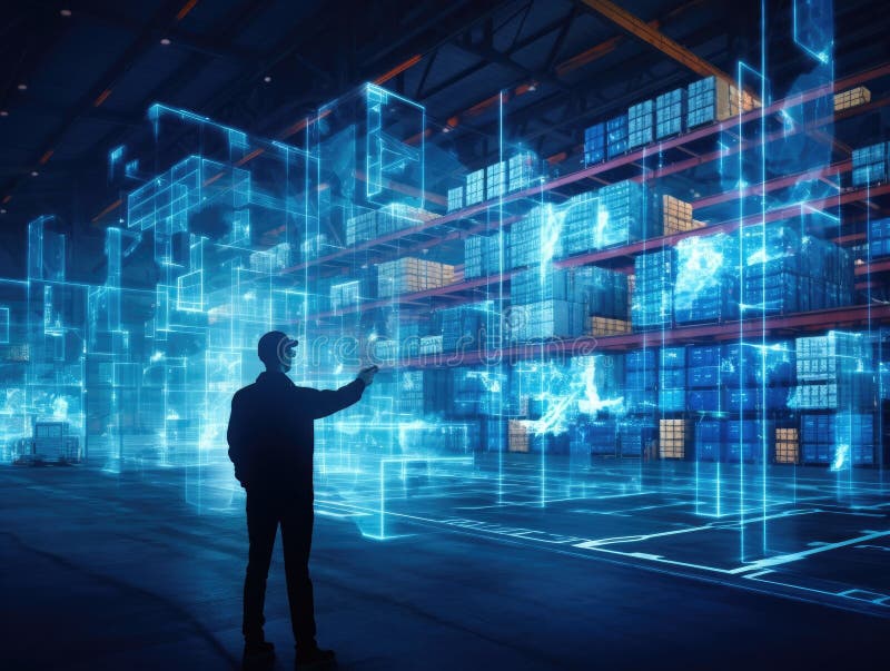 Smart Technology Concept, Supply Chain Logistics Technology As a Guide ...