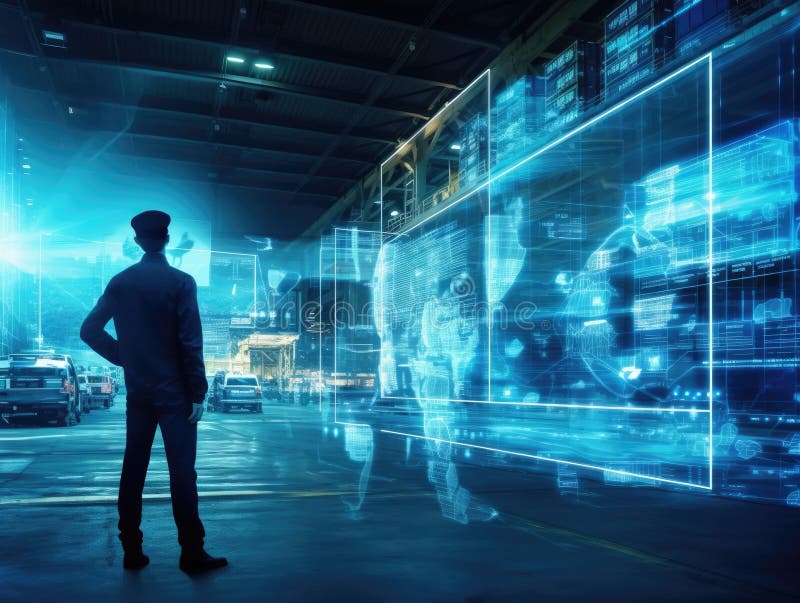 Smart Technology Concept, Supply Chain Logistics Technology As a Guide ...