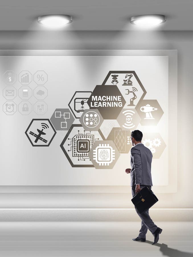 Businessman machine stock image. Image of force, energy - 77803527