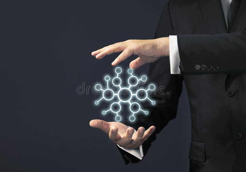 Businessman Magical Touch Concept Cell Stock Image - Image of ...
