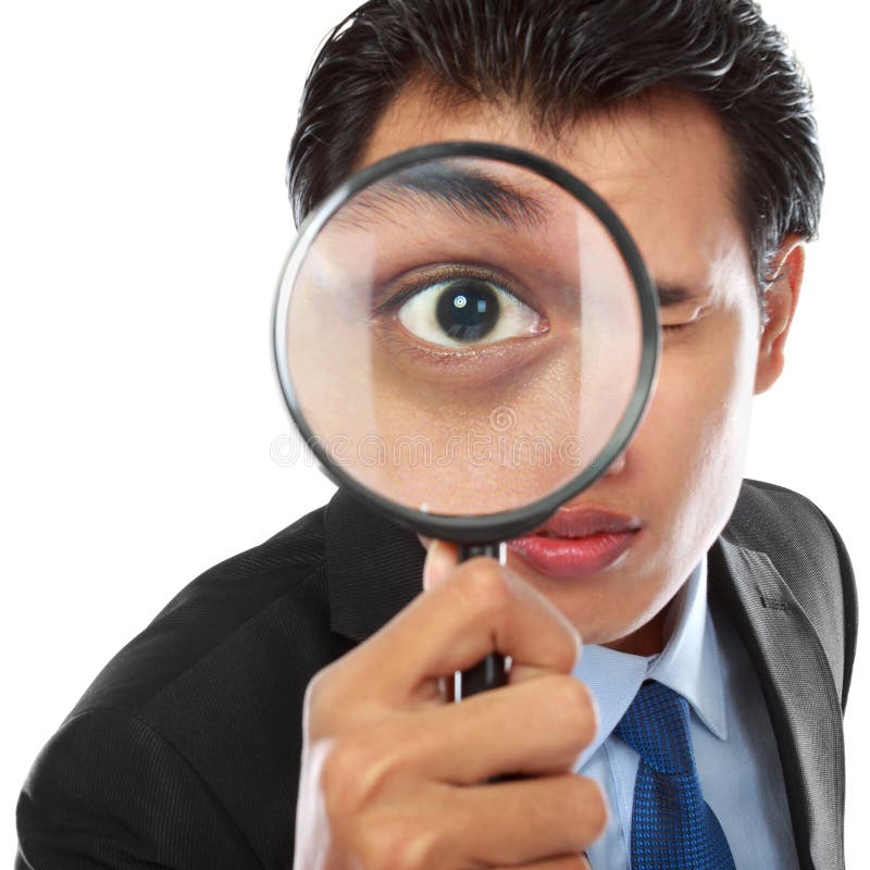 Magnifier glass stock image. Image of isolated, asian - 16353207