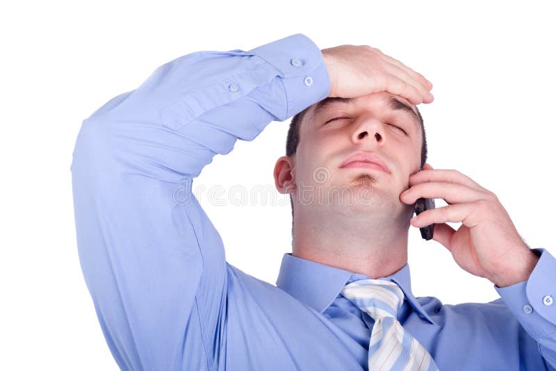 Businessman Make a Phone Call Stock Photo - Image of connection, male ...