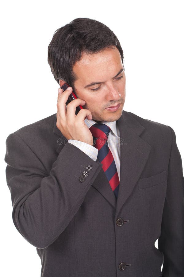 Businessman Making a Call on His Cellphone Stock Photo - Image of ...