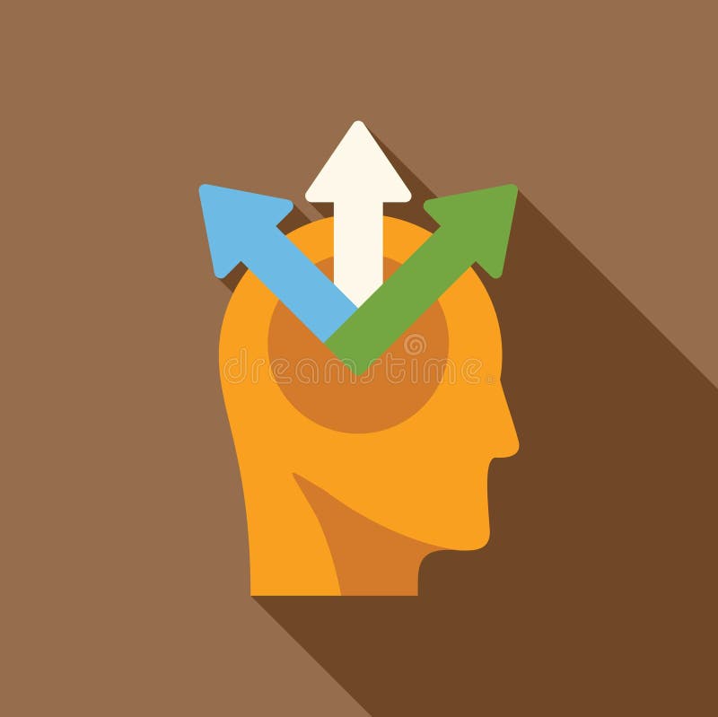 Businessman Making Decisions Choosing Right Way with Arrows Pointing Up ...