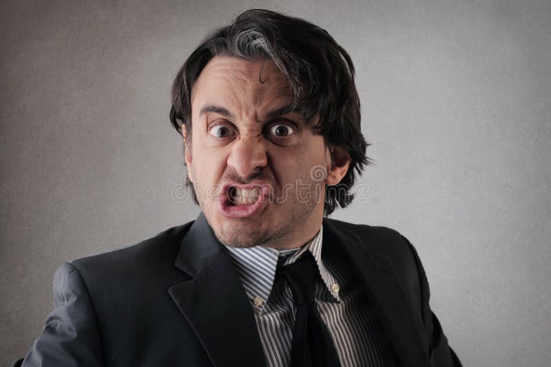 Businessman with a Strange Expression Stock Photo - Image of portrait ...