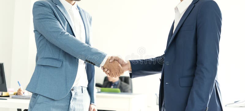 Businessman Making Handshake Agreement. Concept Cooperation Stock Photo ...