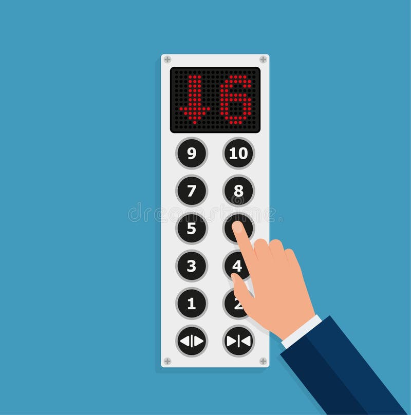 Pressing Elevator Button Stock Illustrations – 98 Pressing Elevator ...