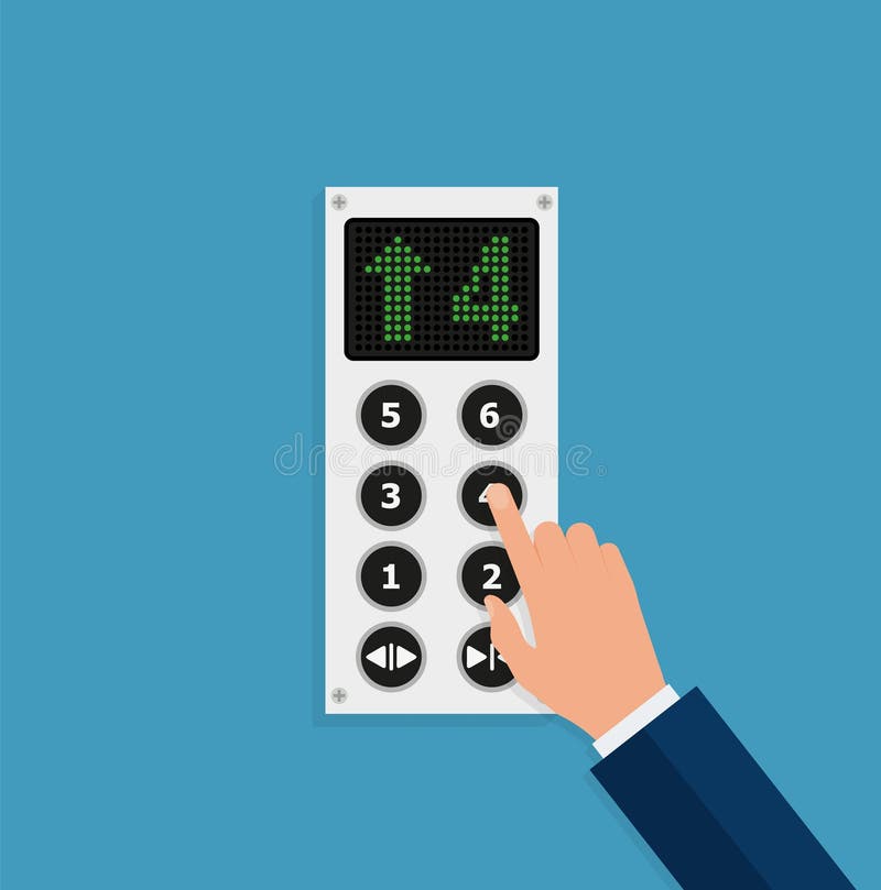 Pressing Elevator Button Stock Illustrations – 98 Pressing Elevator ...