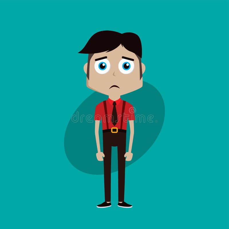 Businessman Manager at Work Cartoon Art Stock Vector - Illustration of ...