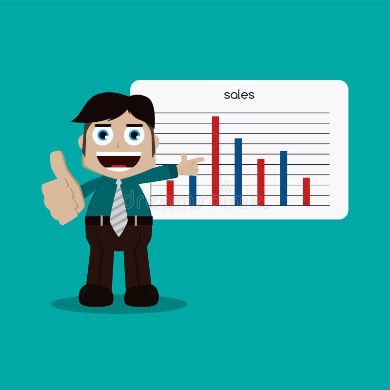 Businessman Manager at Work Cartoon Art Stock Vector - Illustration of ...