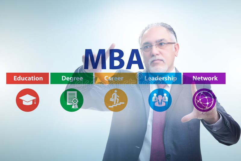Businessman in Master of Business Administration Concept Stock Image ...