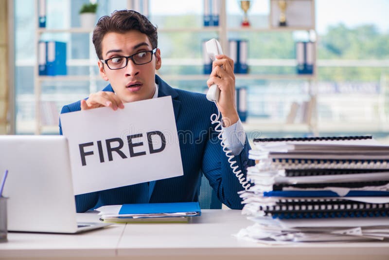 The Businessman with Message in the Office at Desk Stock Photo - Image ...