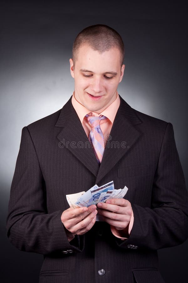 Businessman with money stock photo. Image of manager - 18871340