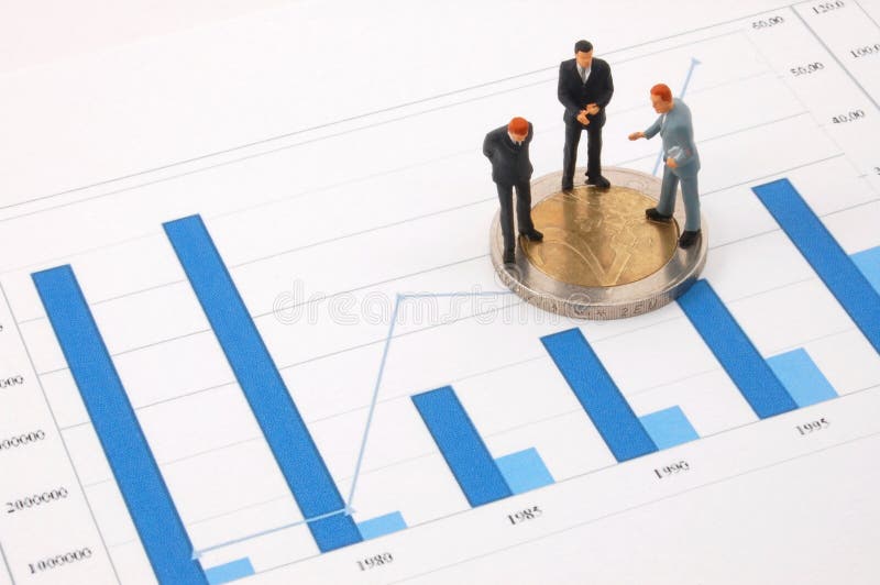 Businessman and Money Over a Chart Stock Photo - Image of cash, bonds ...