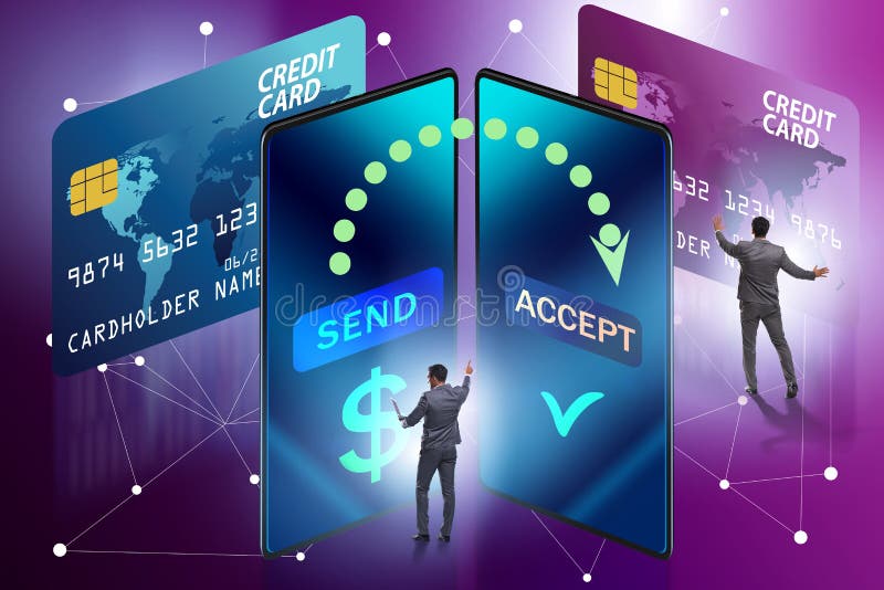 Businessman in Money Transfer Concept Stock Photo - Image of financial ...