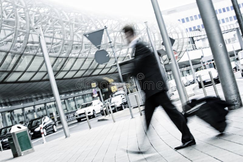 Businessman on the move stock image. Image of motion - 10773503