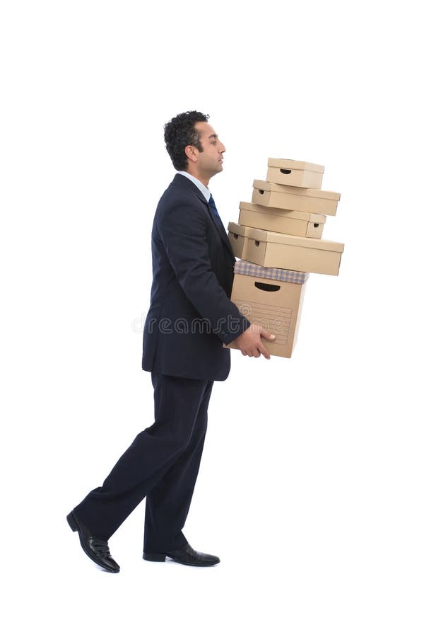 Blank Closed Cardboard Box with a Fragile Sticker Stock Photo - Image ...