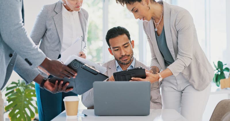 Businessman, Multitasking and Time Management with Leadership in Work ...