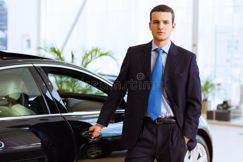 Businessman Near Luxury Car Stock Photo - Image of luxury, hispanic ...
