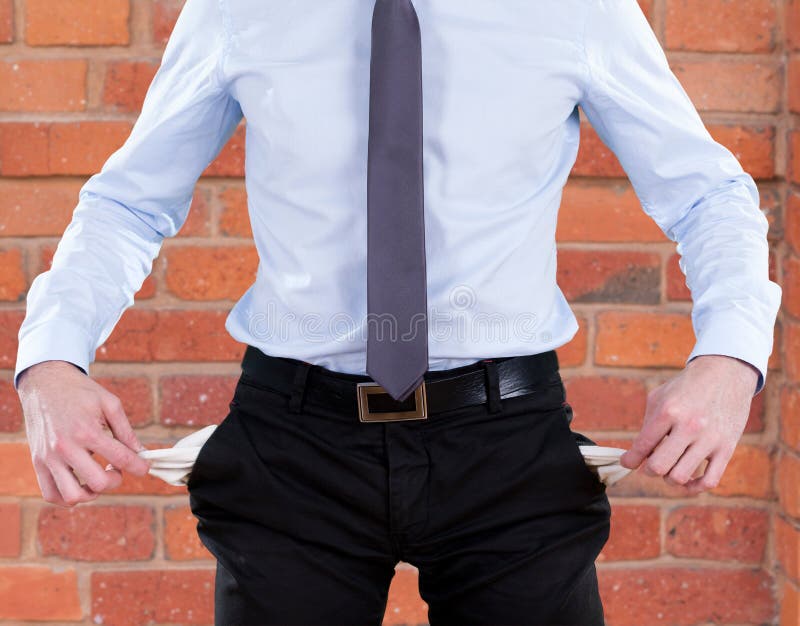 Businessman with no money stock photo. Image of insolvent - 44381084