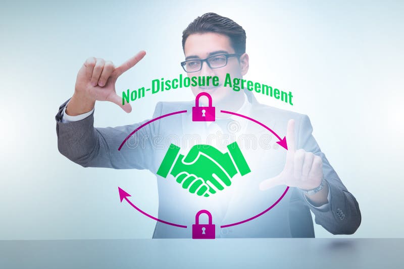 Businessman in Non Disclosure Agreement Concept Stock Photo - Image of ...