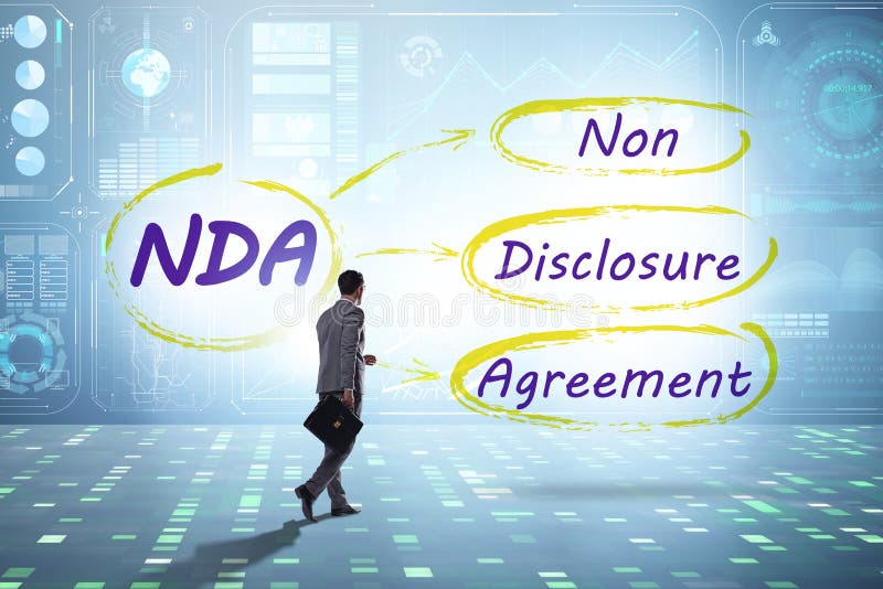 Businessman in Non-disclosure Agreement Concept Stock Image - Image of ...