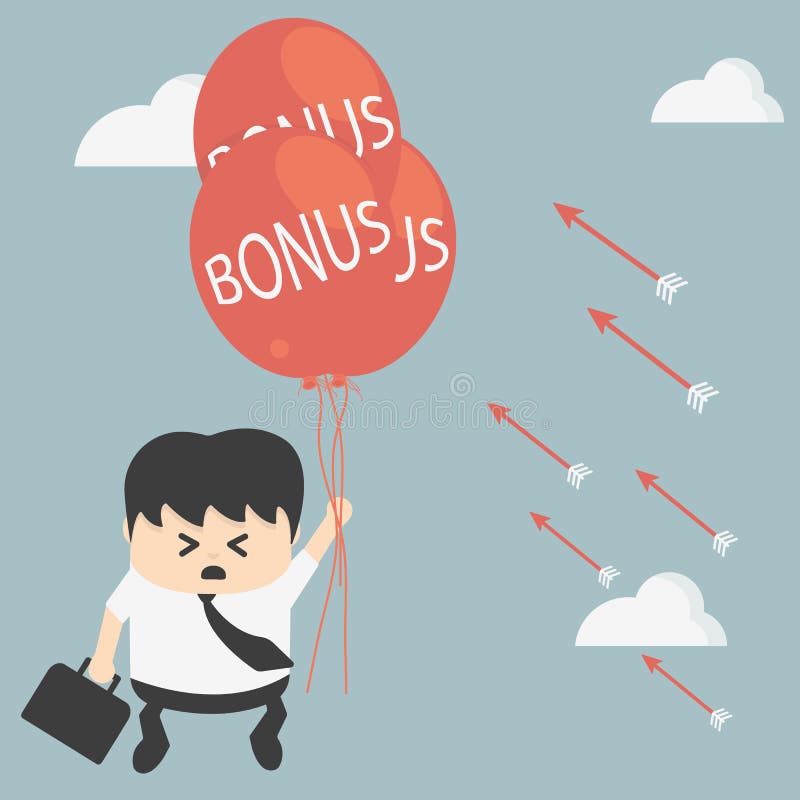 Businessman, not a bonus stock vector. Illustration of chart - 41821799