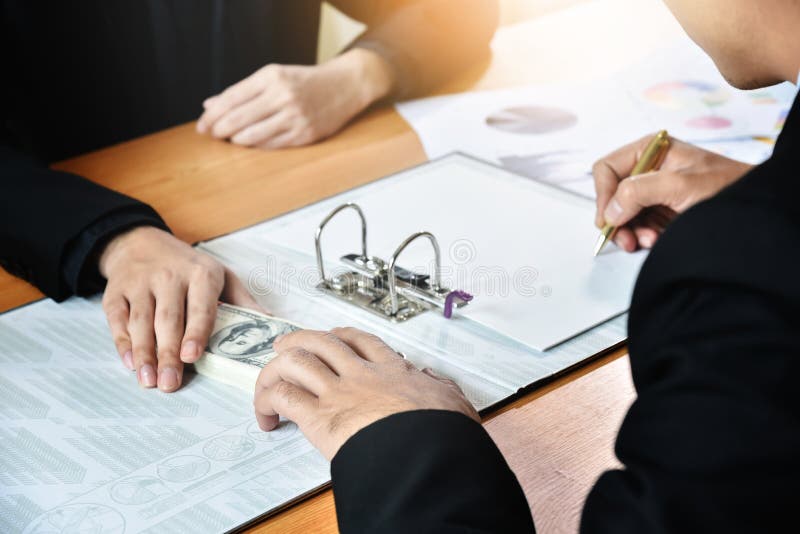 Venality, Bribe, Corruption Concept. Stock Image - Image of graph ...