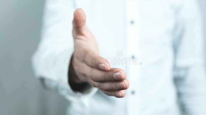Businessman Offering Hand for Handshake. Deal Concept Stock Image ...