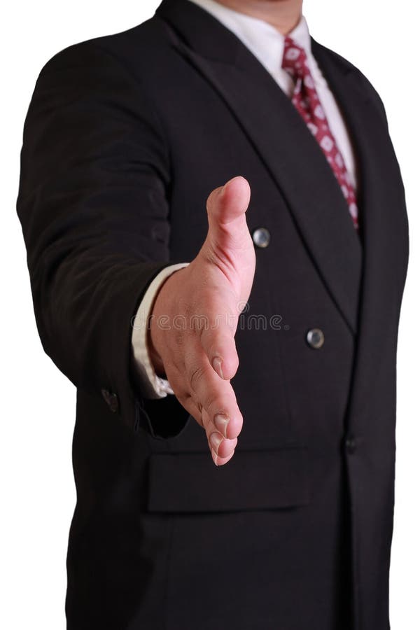 Businessman Offering Hand Shake Stock Photo - Image of suit ...