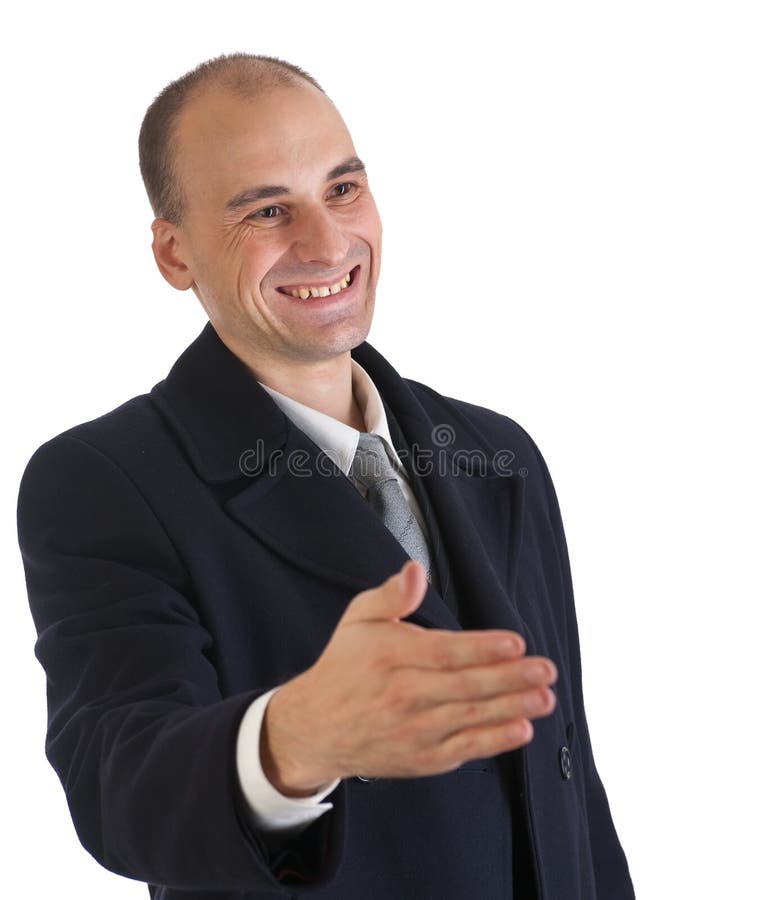 Businessman Offering a Handshake Stock Image - Image of life, gesture ...