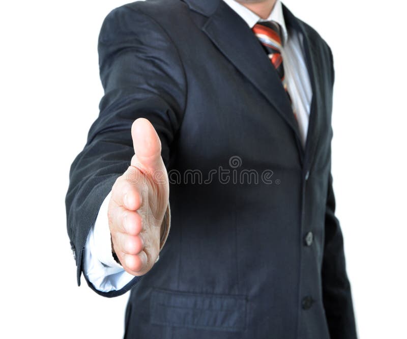 Businessman Offering a Handshake Stock Image - Image of business ...