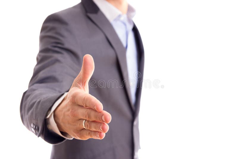 Businessman Offering for Handshake Stock Image - Image of agreement ...