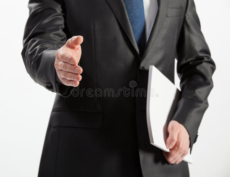 Businessman Offering Handshake Stock Photo - Image of human, boss: 32348290