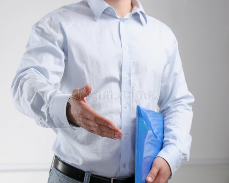 Businessman Offering His Hand for Handshake Stock Image - Image of ...