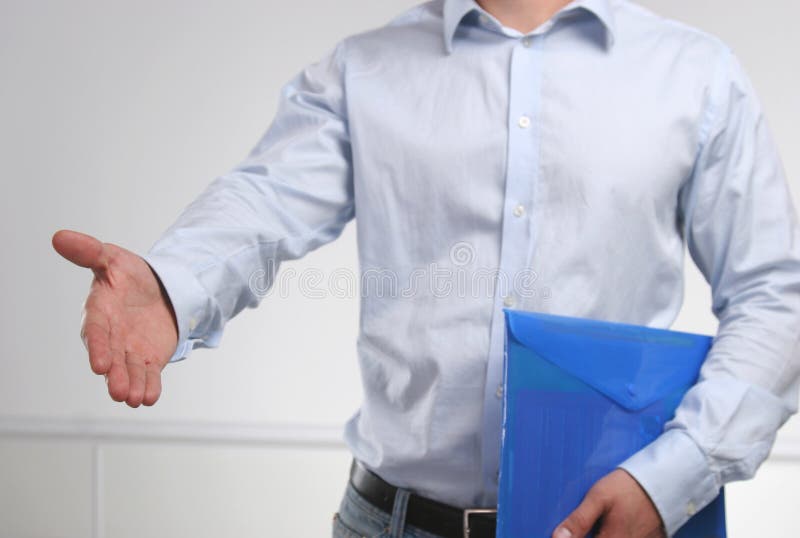 Businessman Offering His Hand for Handshake Stock Image - Image of ...