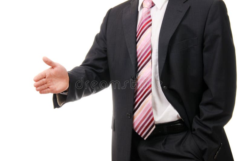 Businessman Offering To Shake Your Hand. Stock Photo - Image of growth ...