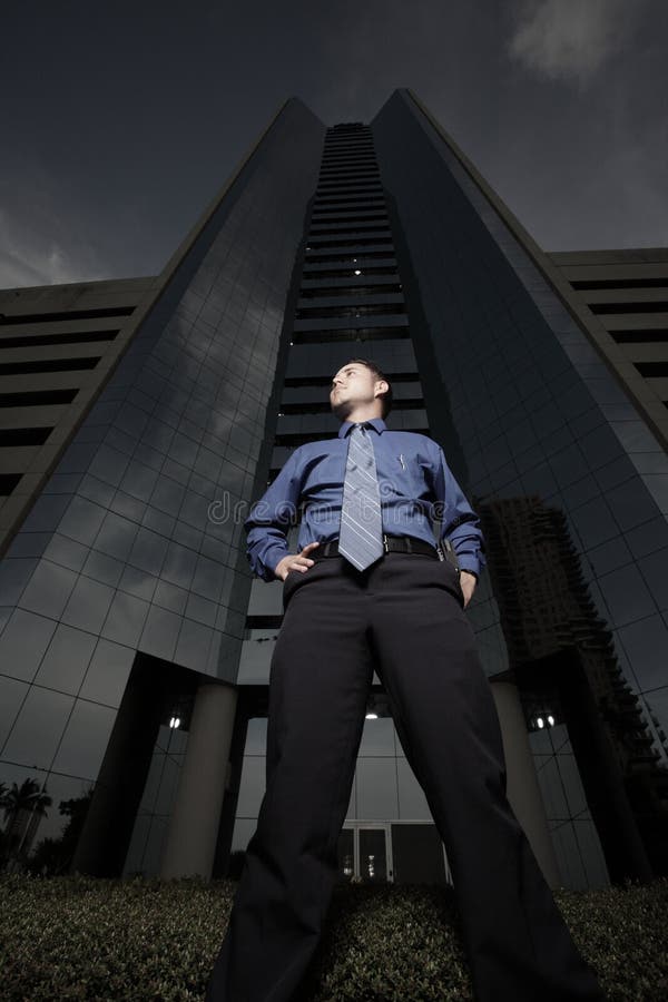 Businessman and an Office Building Stock Image - Image of person ...