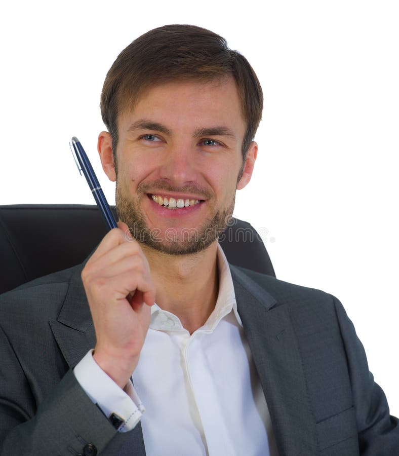 Businessman in office stock image. Image of isolated - 29872357