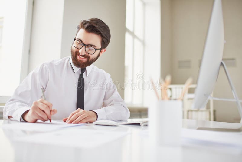 Businessman in office stock image. Image of career, contemporary - 57560159