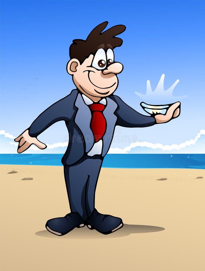 Businessman Open Clamp Shell Stock Illustrations – 2 Businessman Open ...