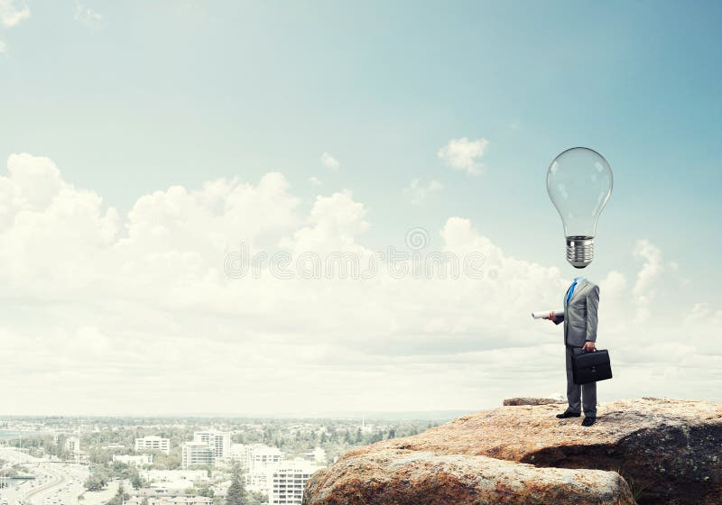 Man of creative ideas stock image. Image of businessman - 102580403