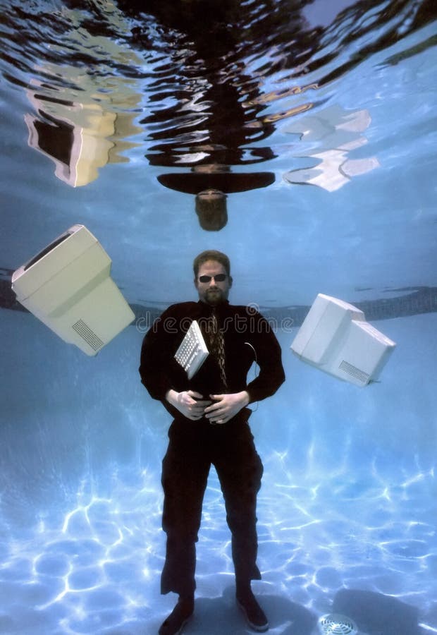 Businessman in Over His Head Part 3 Stock Image - Image of agenda ...