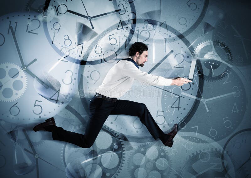 Businessman Overload Appointments Stock Image - Image of overtime ...