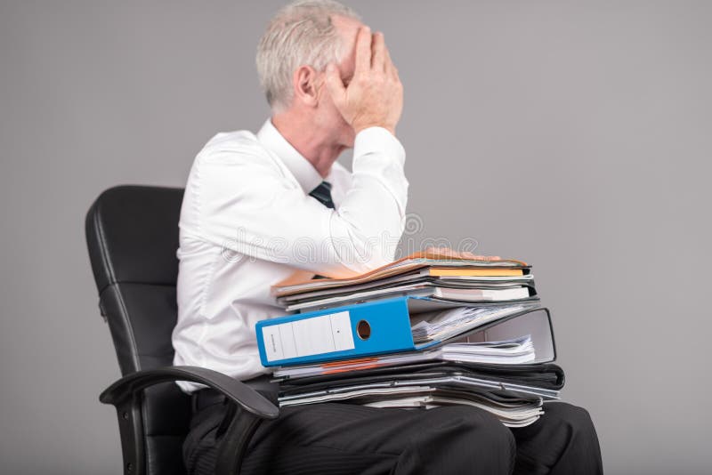 Businessman Overloaded Concept Stock Image - Image of exhausted ...