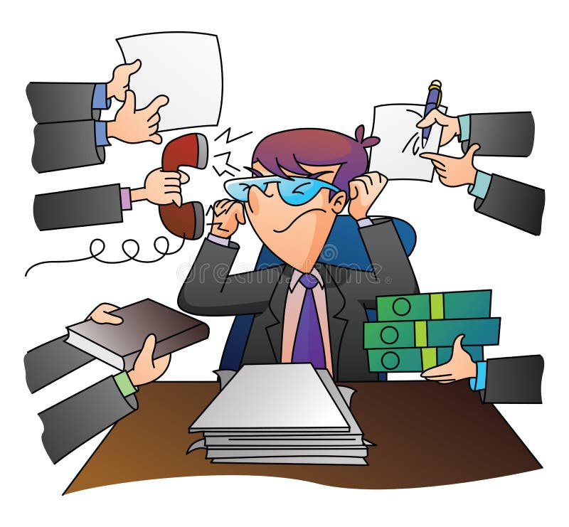 Business Person Overloaded Stock Illustrations – 688 Business Person ...