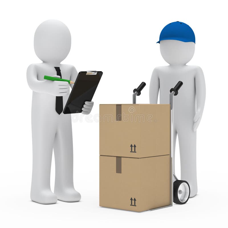 Package Delivery Illustration Stock Illustration - Illustration of ...
