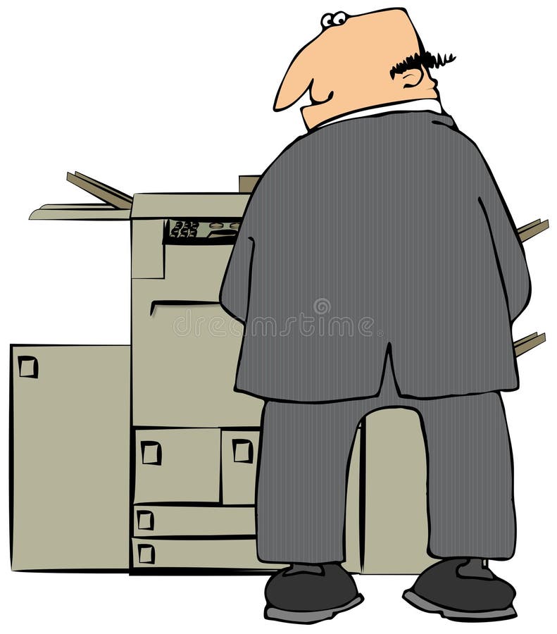 Broken Copy Machine Clipart